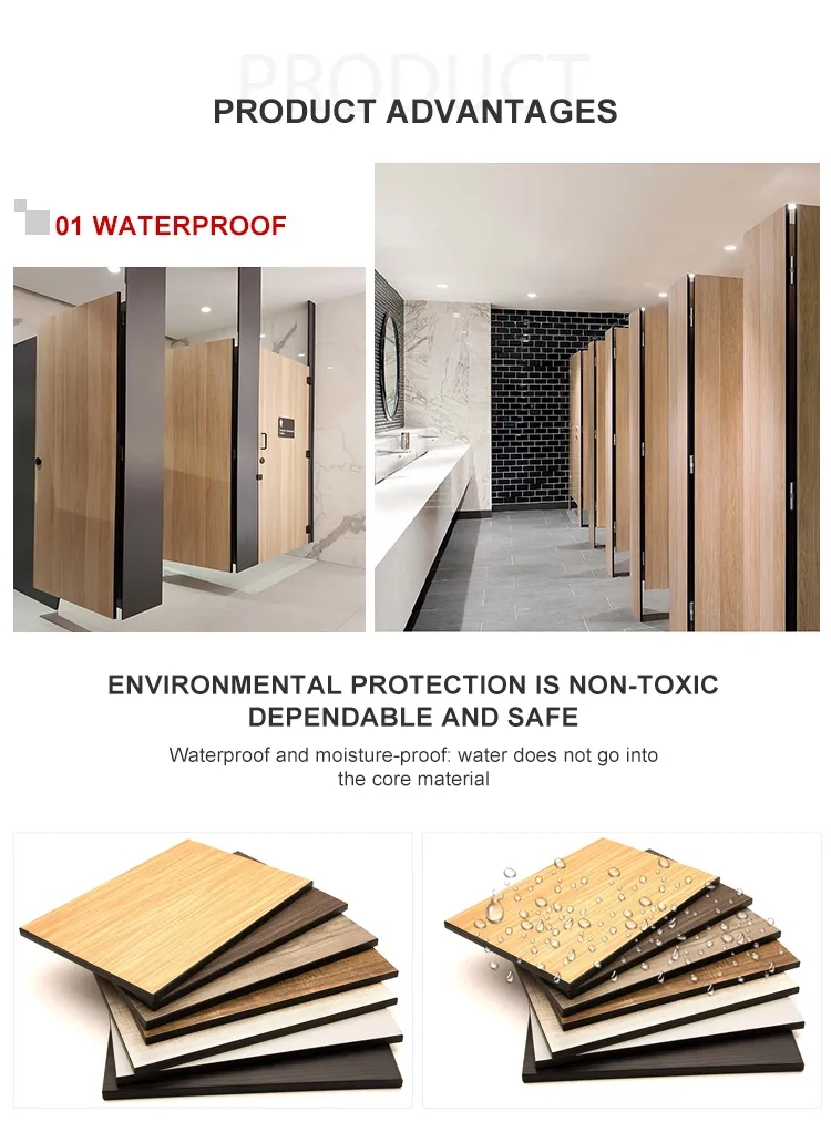 New Design Commercial Hpl Panel Toilet Cubicle Partition -POLYBETT