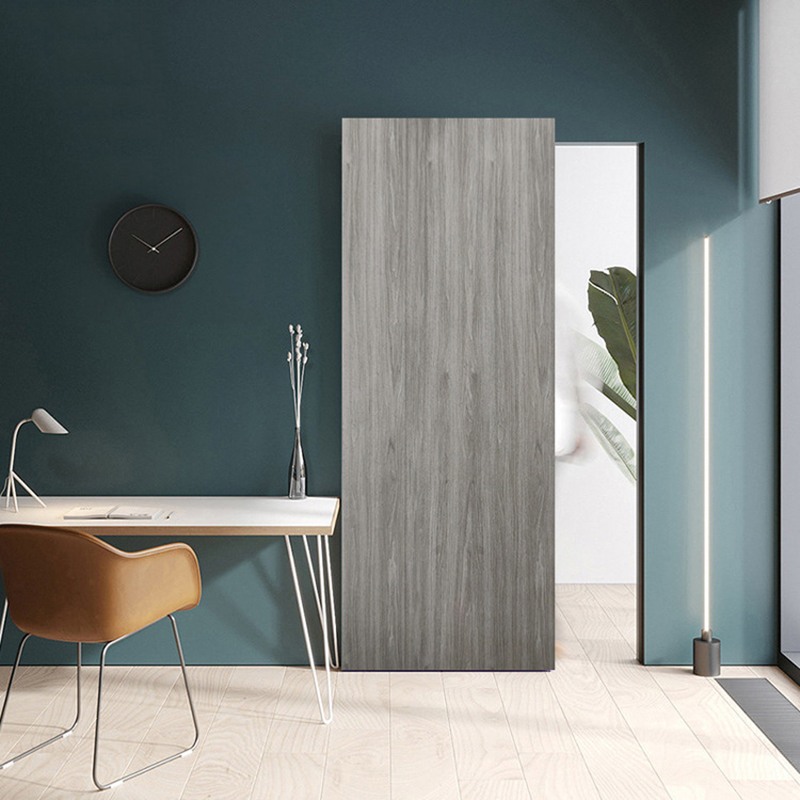 Modern Interior Design Invisible Frame Aluminum Wood Bedroom Door ...